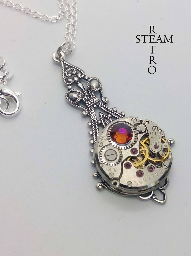 Steampunk Victorian Volcano Necklace - Steampunk Jewelry by Steamretro ...