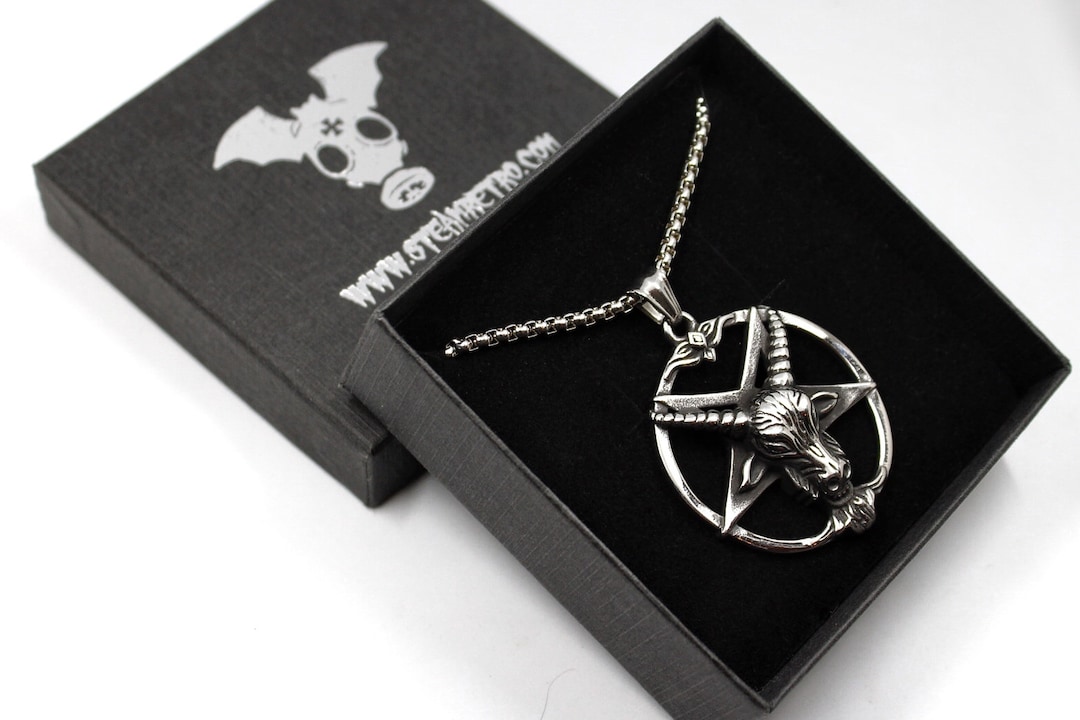 Baphomet - Baphomet Necklace - Baphomet Pendant - Satanic Necklace ...