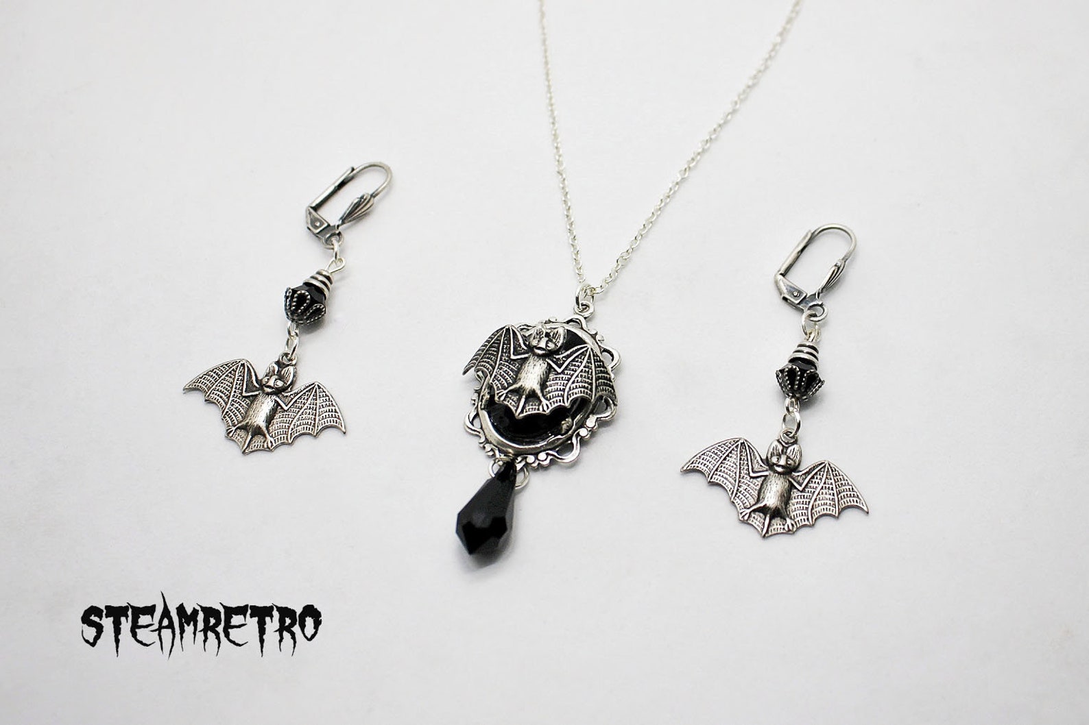 Gothic Bat Necklace Bat Necklace Gothic Necklace Goth - Etsy