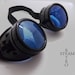 Blue Steampunk Goggles Burning Man Mad Max Dieselpunk Goggles Goggles ...