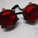 Red Steampunk Goggles Burning Man Mad Max Dieselpunk Goggles Goggles ...