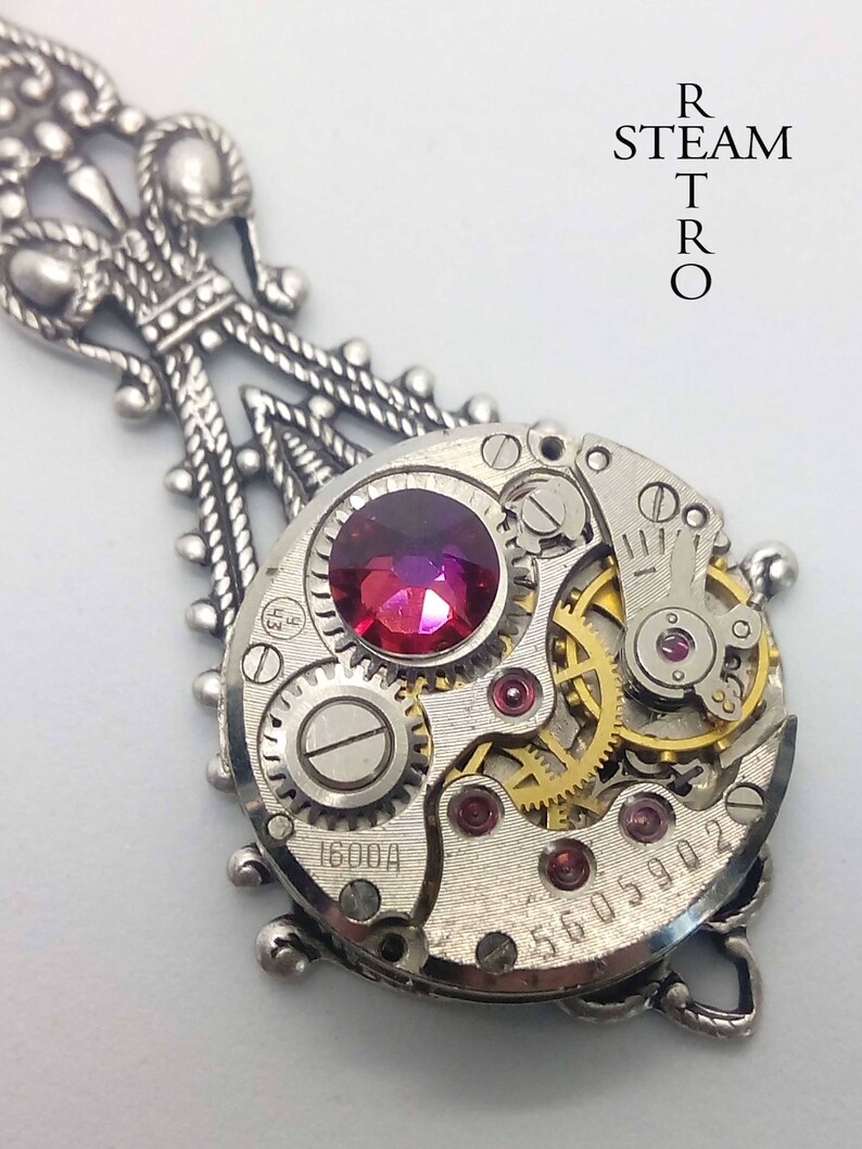 Steampunk Victorian Volcano Necklace Steampunk Jewelry by - Etsy