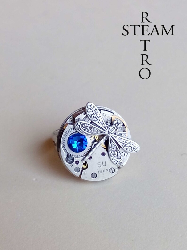Dragonfly Steampunk Ring Dragonfly Ring Firefly Ring - Etsy