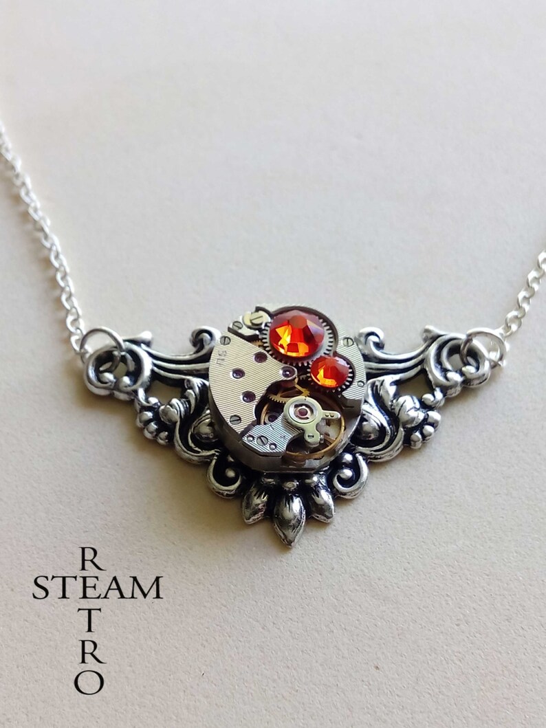 Steampunk Victorian Steampunk Necklace splendour - Etsy