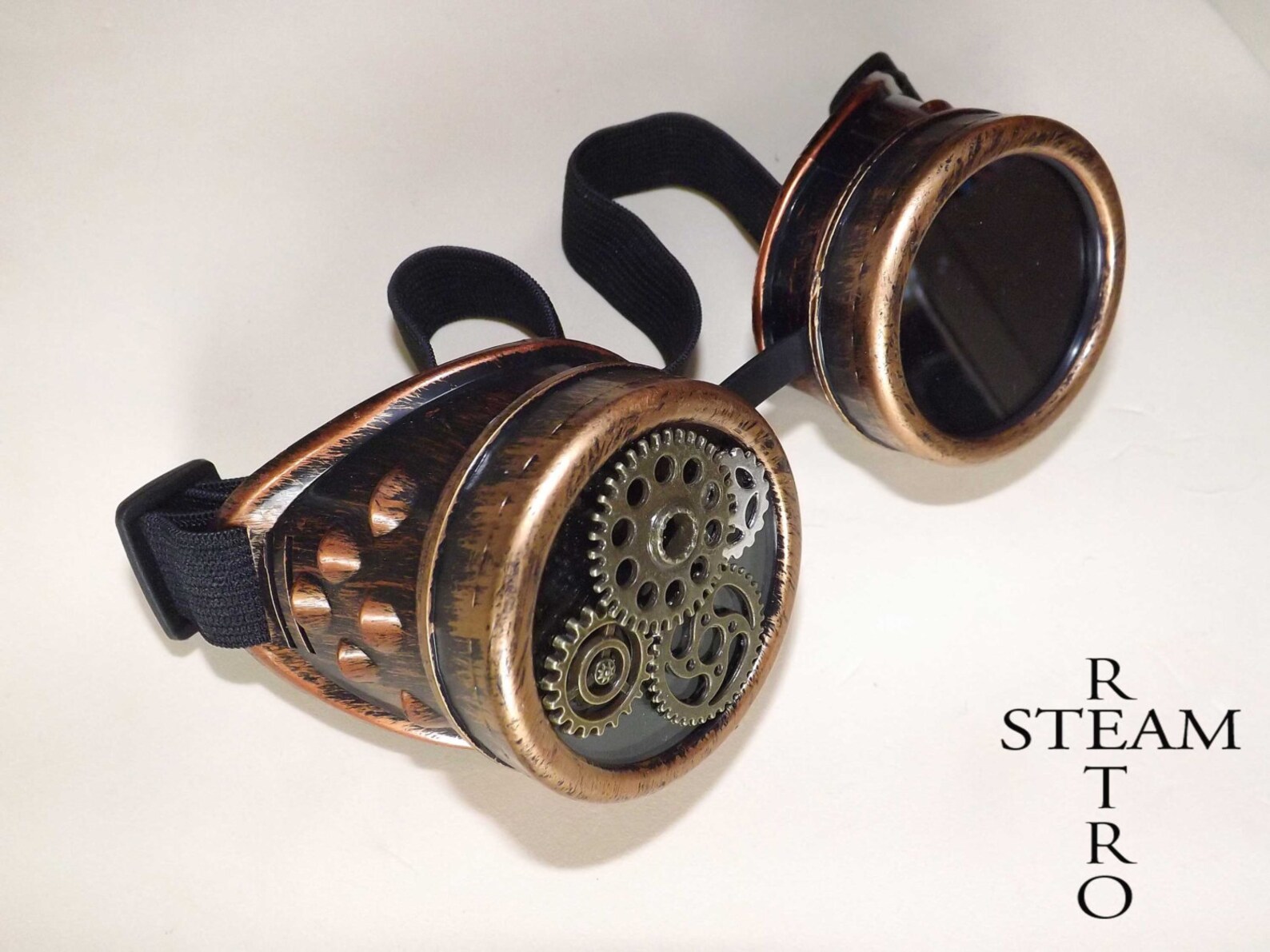 Steampunk Goggles Glasses AVIATOR Cyber Gothic Lenses Welder Glasses ...