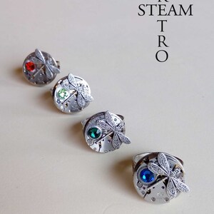 Dragonfly Steampunk Ring - Dragonfly Ring - Firefly Ring Steampunk ...