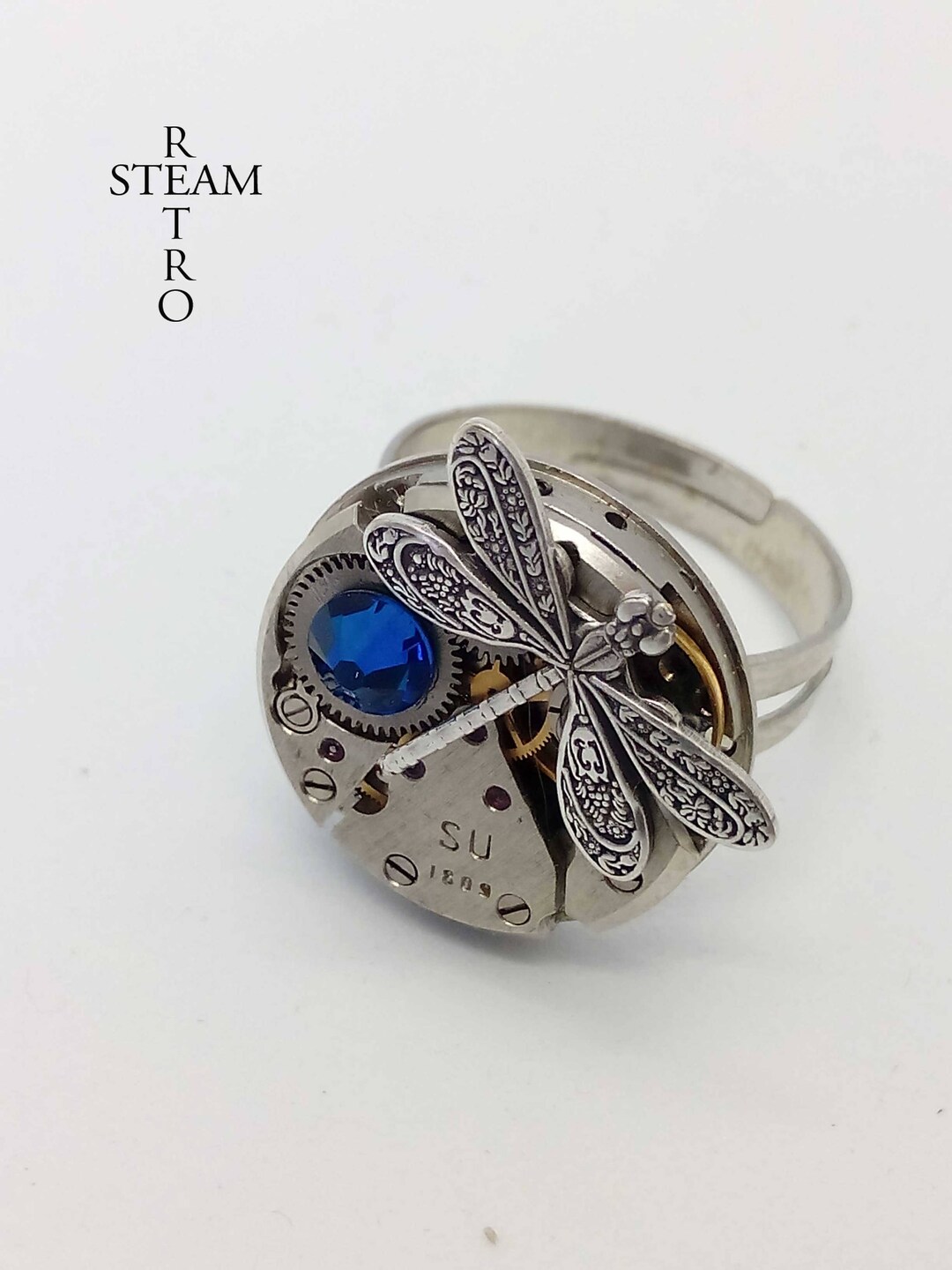 Dragonfly Steampunk Ring - Dragonfly Ring - Firefly Ring Steampunk ...