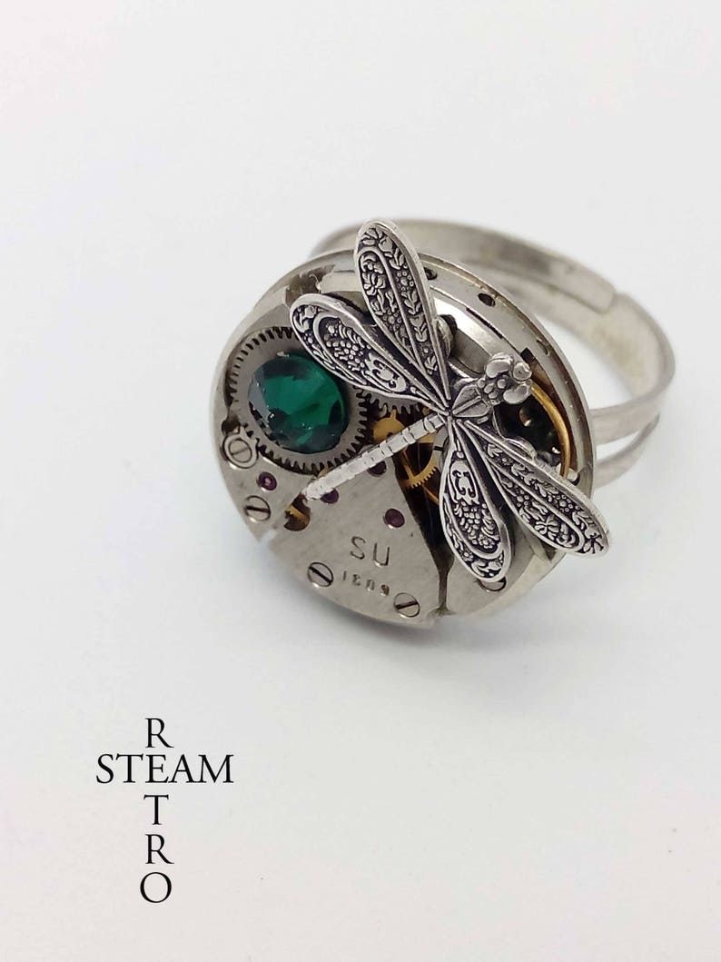 Dragonfly Steampunk Ring Dragonfly Ring Firefly Ring - Etsy
