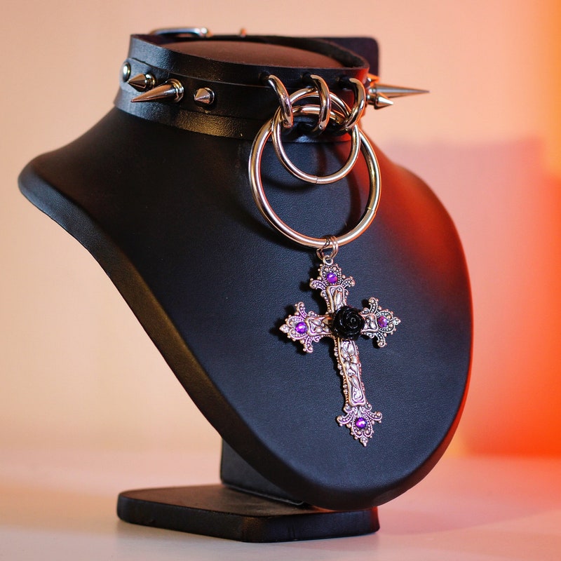 Cross Choker - Etsy