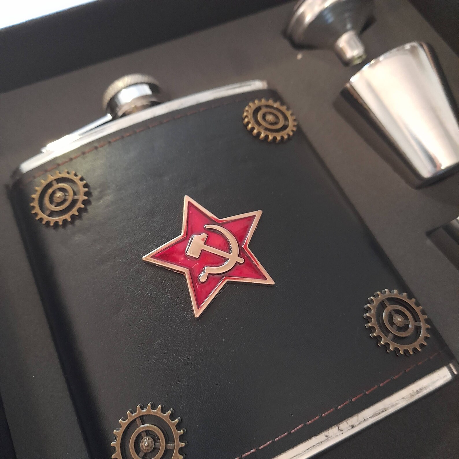 Flask - Soviet - Soviet Flask - Russian Flask - Russian - Steampunk ...