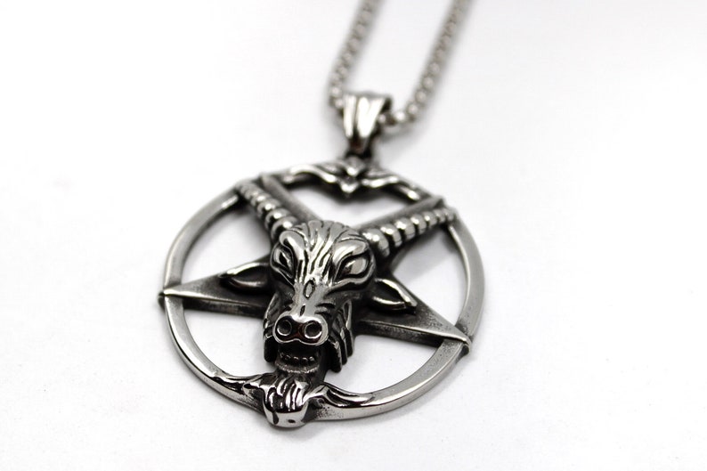 Baphomet Baphomet Necklace Baphomet Pendant Satanic - Etsy