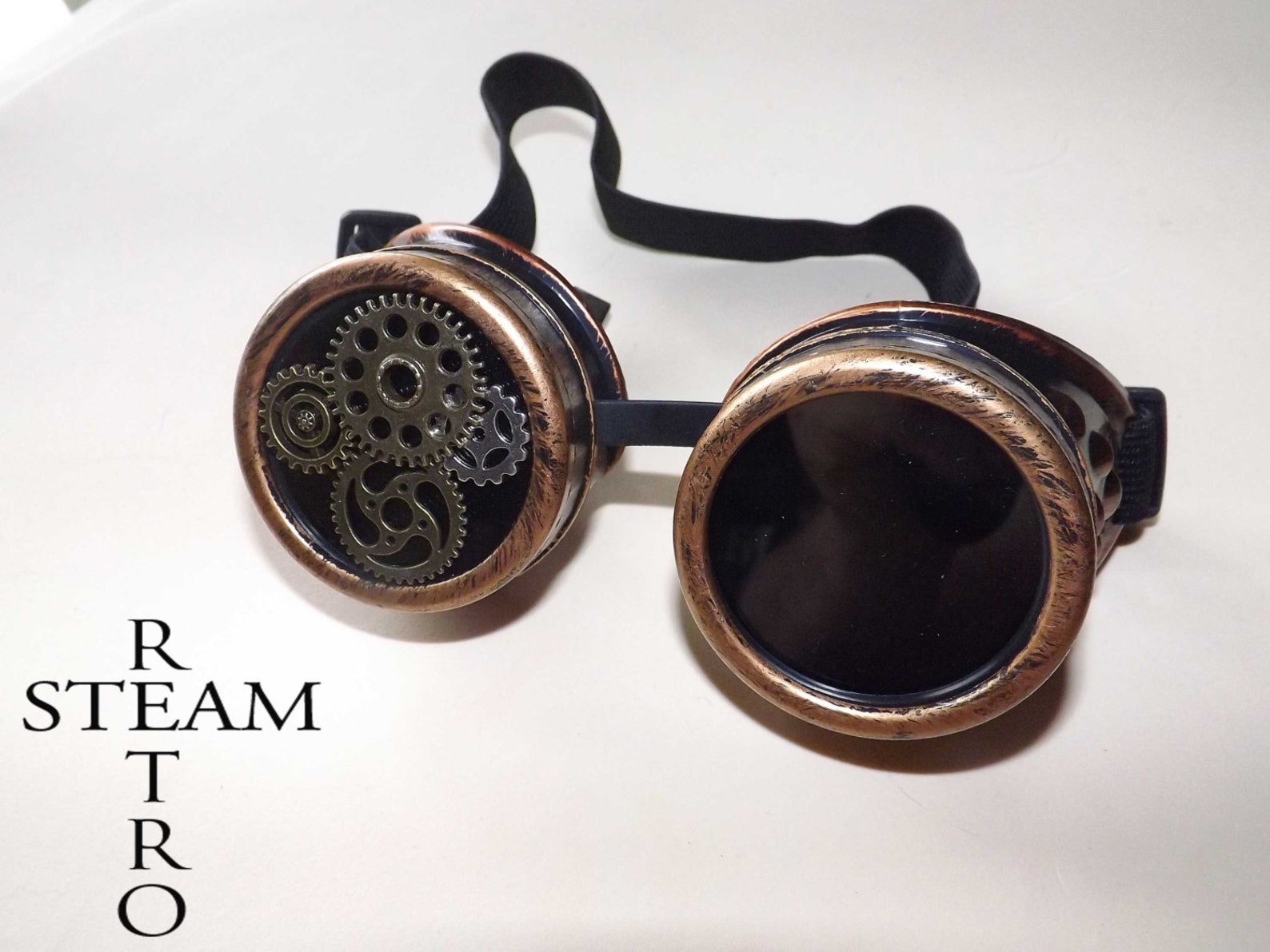 Steampunk Goggles Glasses AVIATOR Cyber Gothic Lenses Welder Glasses ...