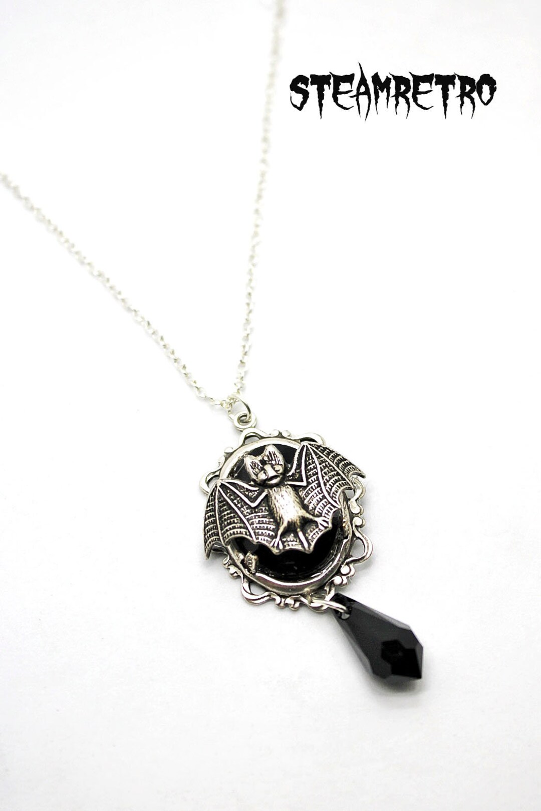 Gothic Bat Necklace Bat Necklace Gothic Necklace Goth Fashion Gothic ...