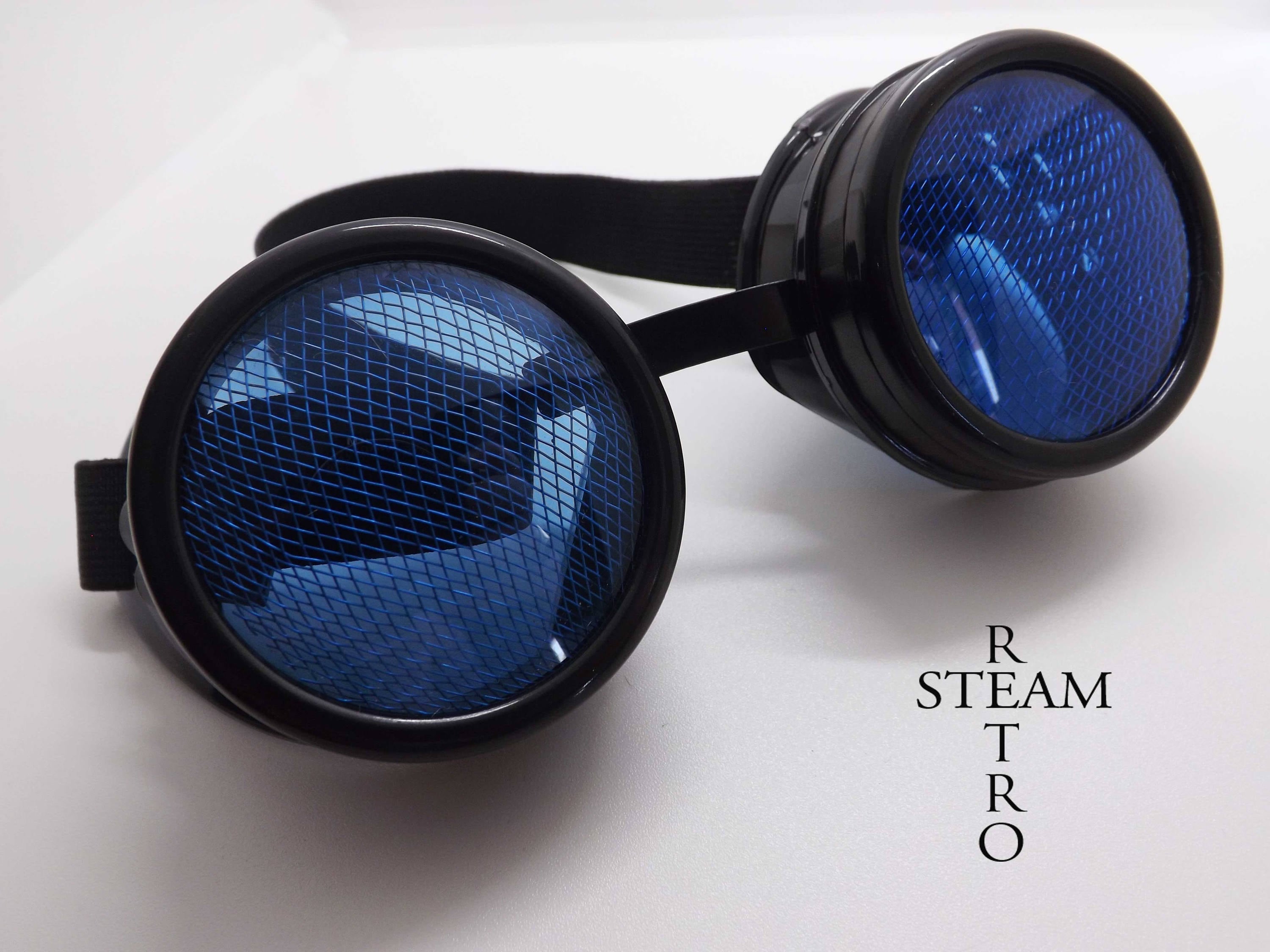 Blue Steampunk Goggles Burning Man Mad Max Dieselpunk - Etsy Australia