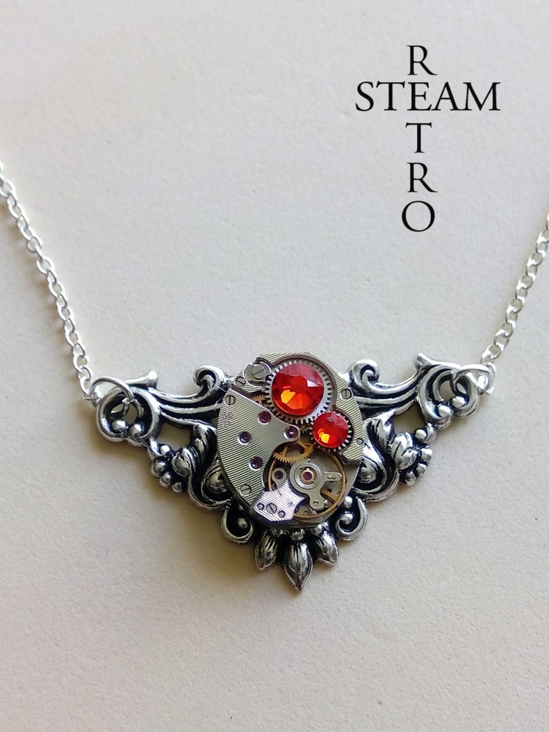 Steampunk Victorian Steampunk Necklace splendour - Etsy