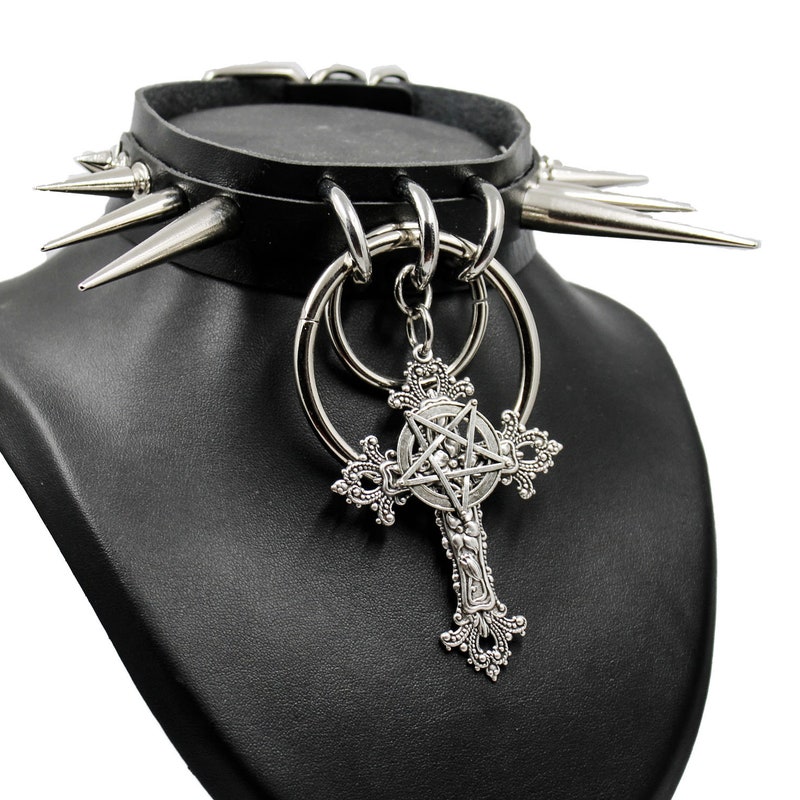 Cross Choker - Etsy
