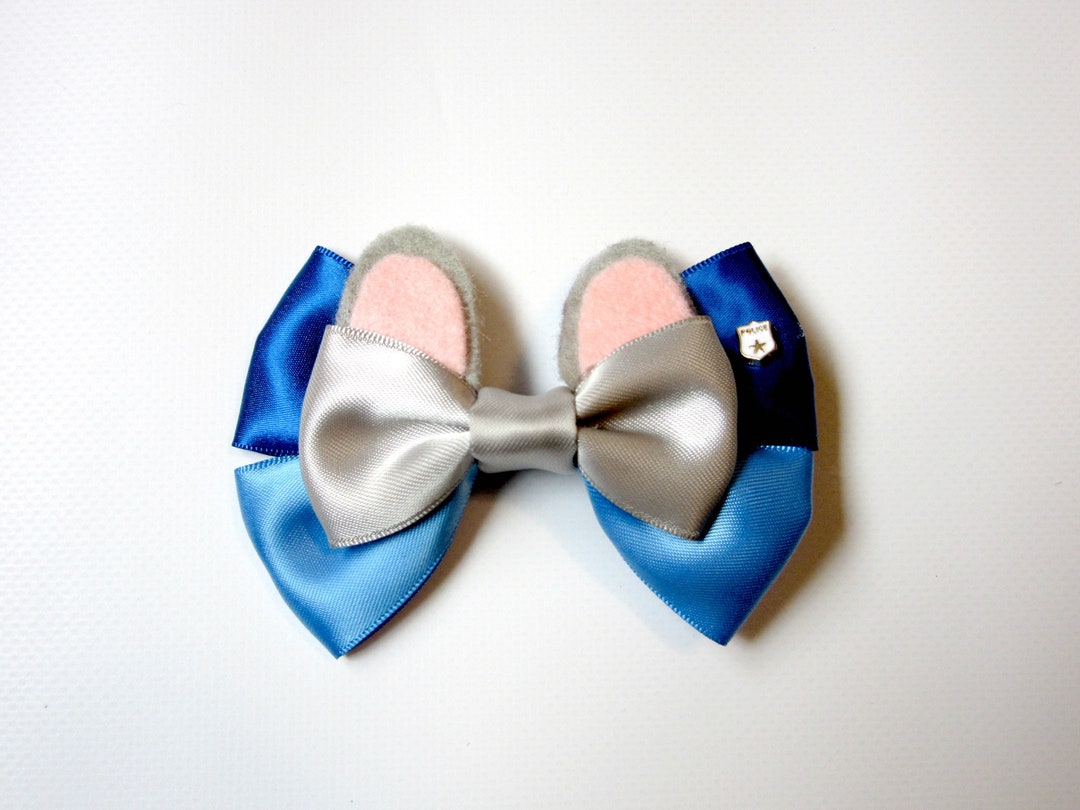 Judy Hopps Zootopia Inspired Cosplay Hair Bow Disneybound - Etsy