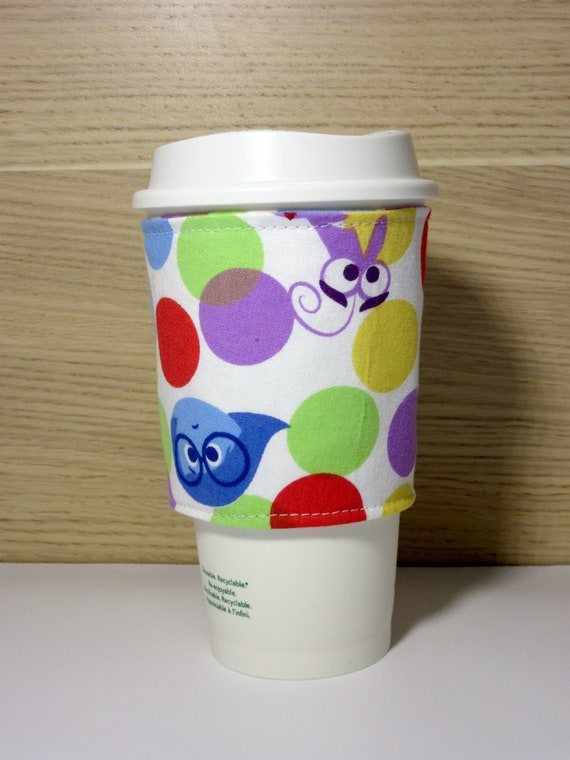 Inside Out Core Memory Balls Fabric Reusable Coffee Cozy | Etsy