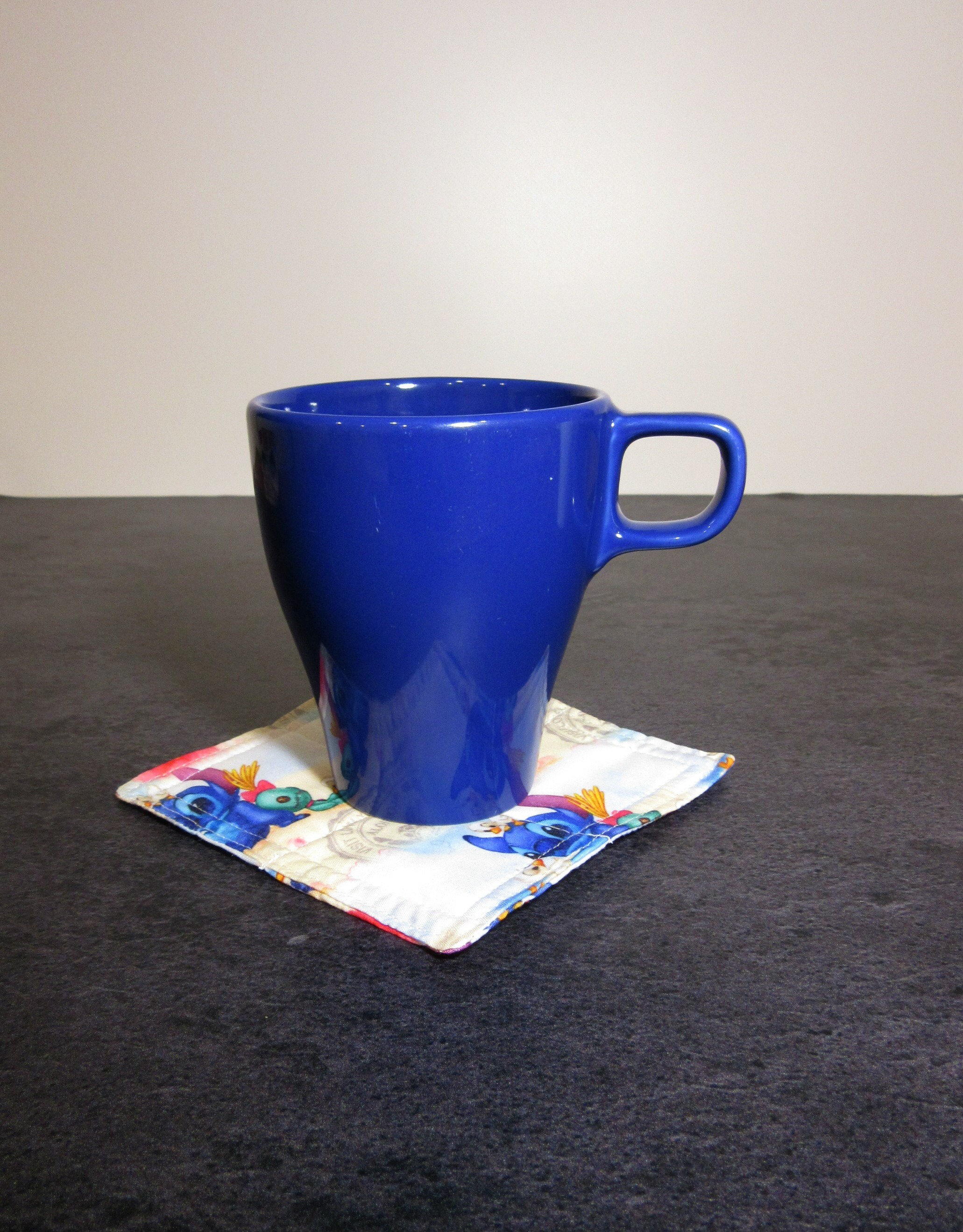 Stitch and Scrump Beach Day Fabric Coffee Coaster. Lilo and Stitch ...