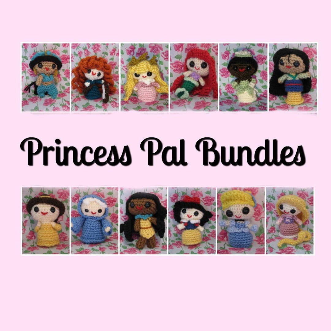 Princess Pal Bundles. Amigurumi Crochet Disney Princess Doll. - Etsy