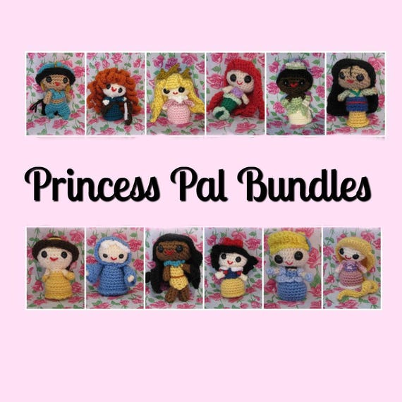 Princess Pal Bundles. Amigurumi Crochet Disney Princess Doll. | Etsy