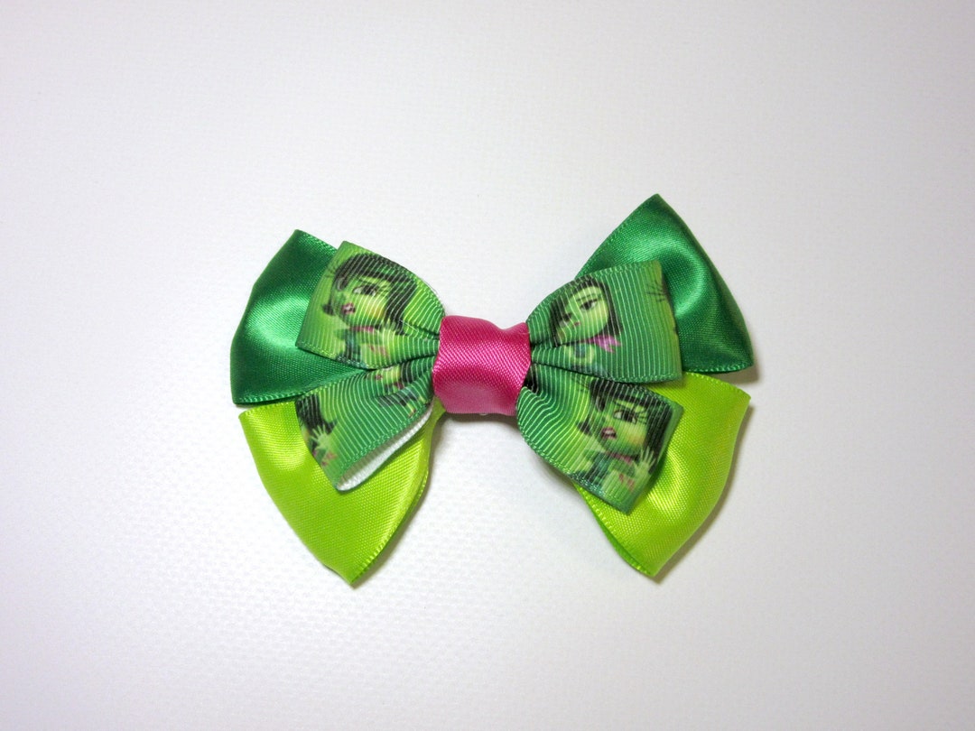 Disgust Inside Out Inspired Cosplay Hair Bow Disneybound - Etsy