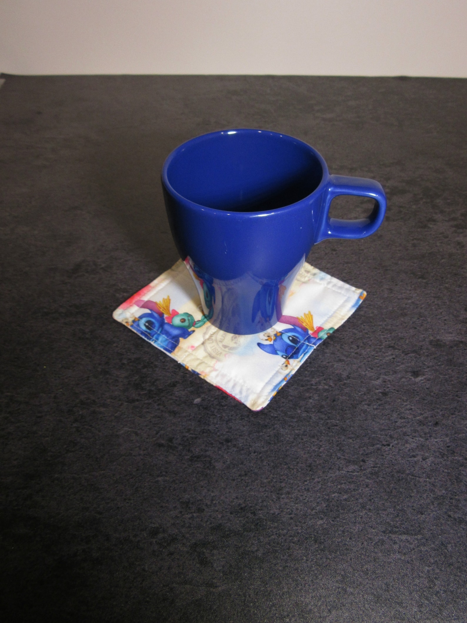 Stitch and Scrump Beach Day Fabric Coffee Coaster. Lilo and Stitch ...