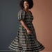 Native American Kookum Ribbon Dress With Puff Sleeves and Bow Size XL ...