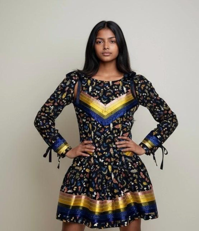 Native American Formal Prom, Graduation, Homecoming Ribbon Dress - Etsy