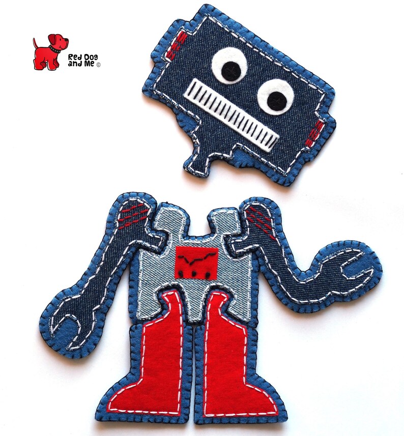 Robot PDF Sewing Pattern 6 Piece Jigsaw Puzzle - Etsy