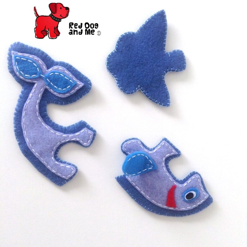 Whale PDF Sewing Pattern 3 Piece Felt Toy Jigsaw Puzzle - Etsy