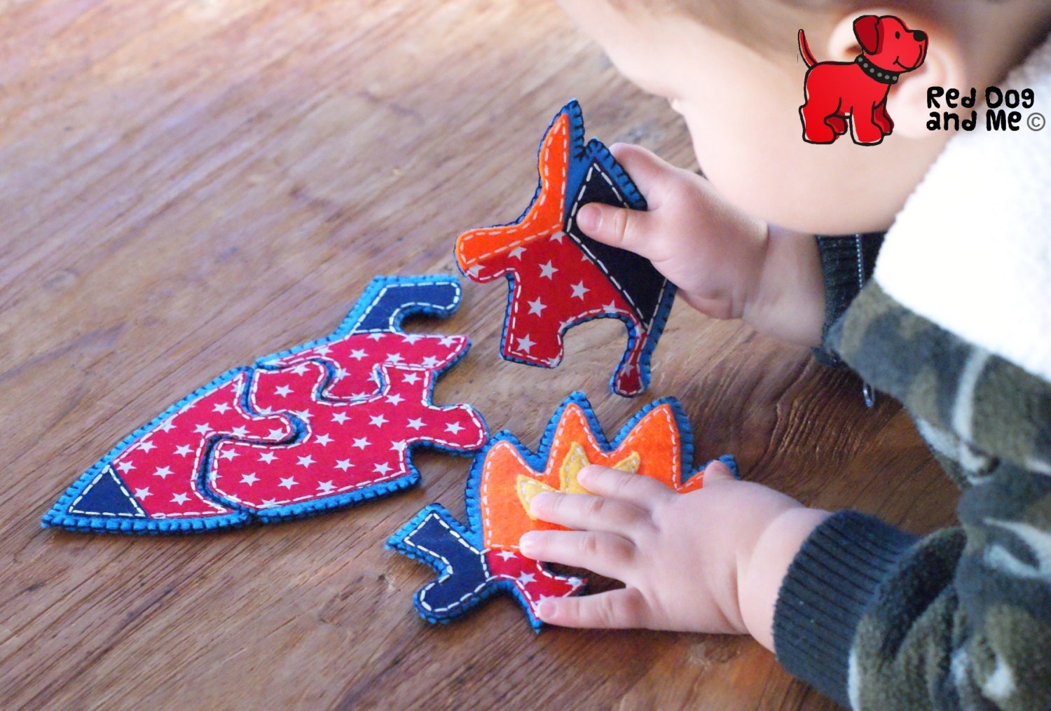 Rocket PDF Sewing Pattern 5 Piece Jigsaw Puzzle Baby Sewing Pattern ...