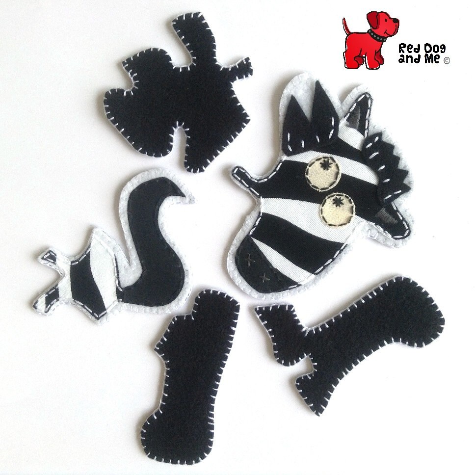 Zebra PDF Sewing Pattern 5 Piece Jigsaw Puzzle Easy Hand Sewing Baby ...