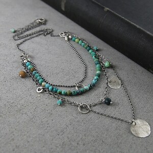 Turquoise Layered Necklace Set for Women, Trending Now Bohemian ...