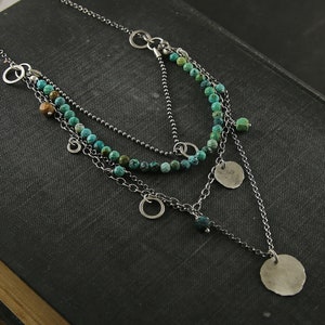 Turquoise Layered Necklace Set for Women, Trending Now Bohemian ...