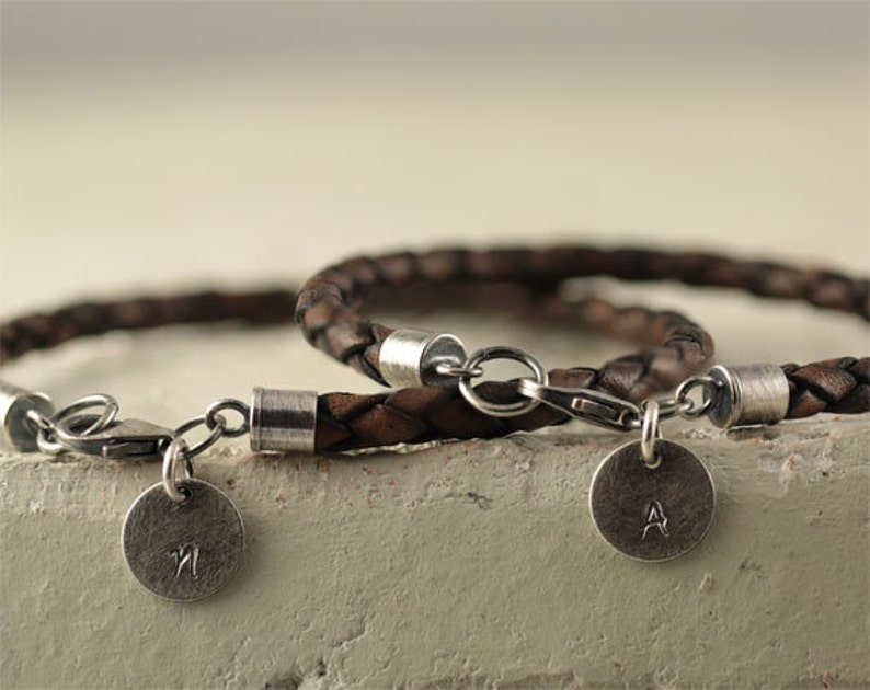Matching Couple Bracelets, Personalized Bracelets, Hand Stamped ...