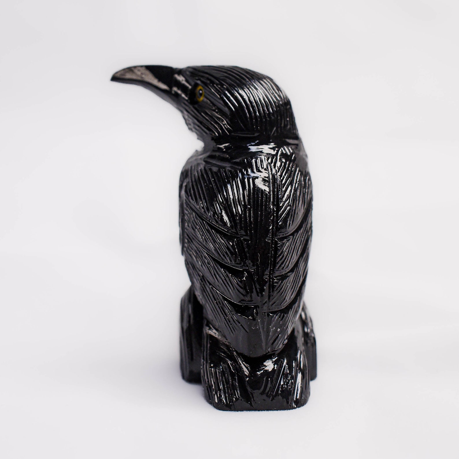 Black Onyx Raven - Etsy