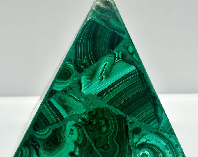 Malachite Pyramid - Etsy