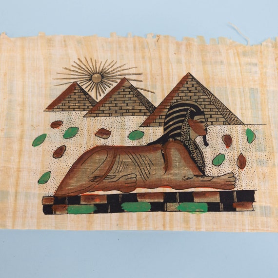 Sphinx Egyptian Papyrus | Etsy