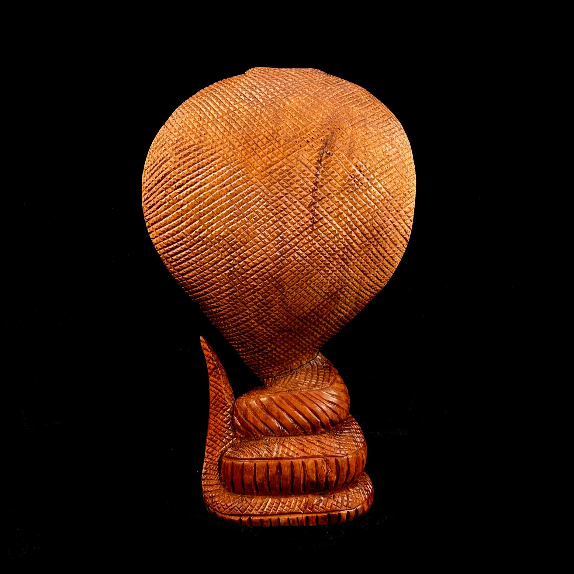 Snake Wood Statue - Etsy