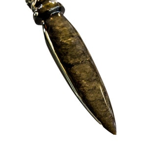 Golden Sheen Obsidian Snake Knife - Etsy