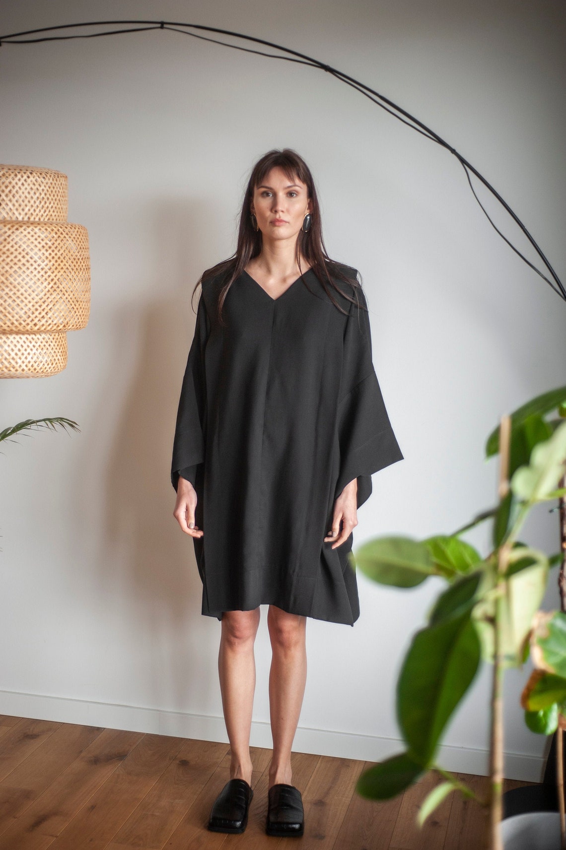 Kimono Dress Tunic Dress Oversized Tunic Dress Kimono Robe - Etsy