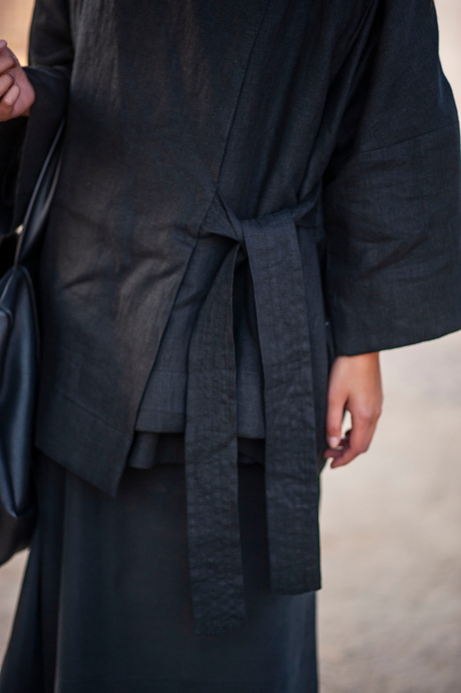 Linen Kimono Jacket, Linen Kimono, Linen Jacket, Black Linen Kimono ...