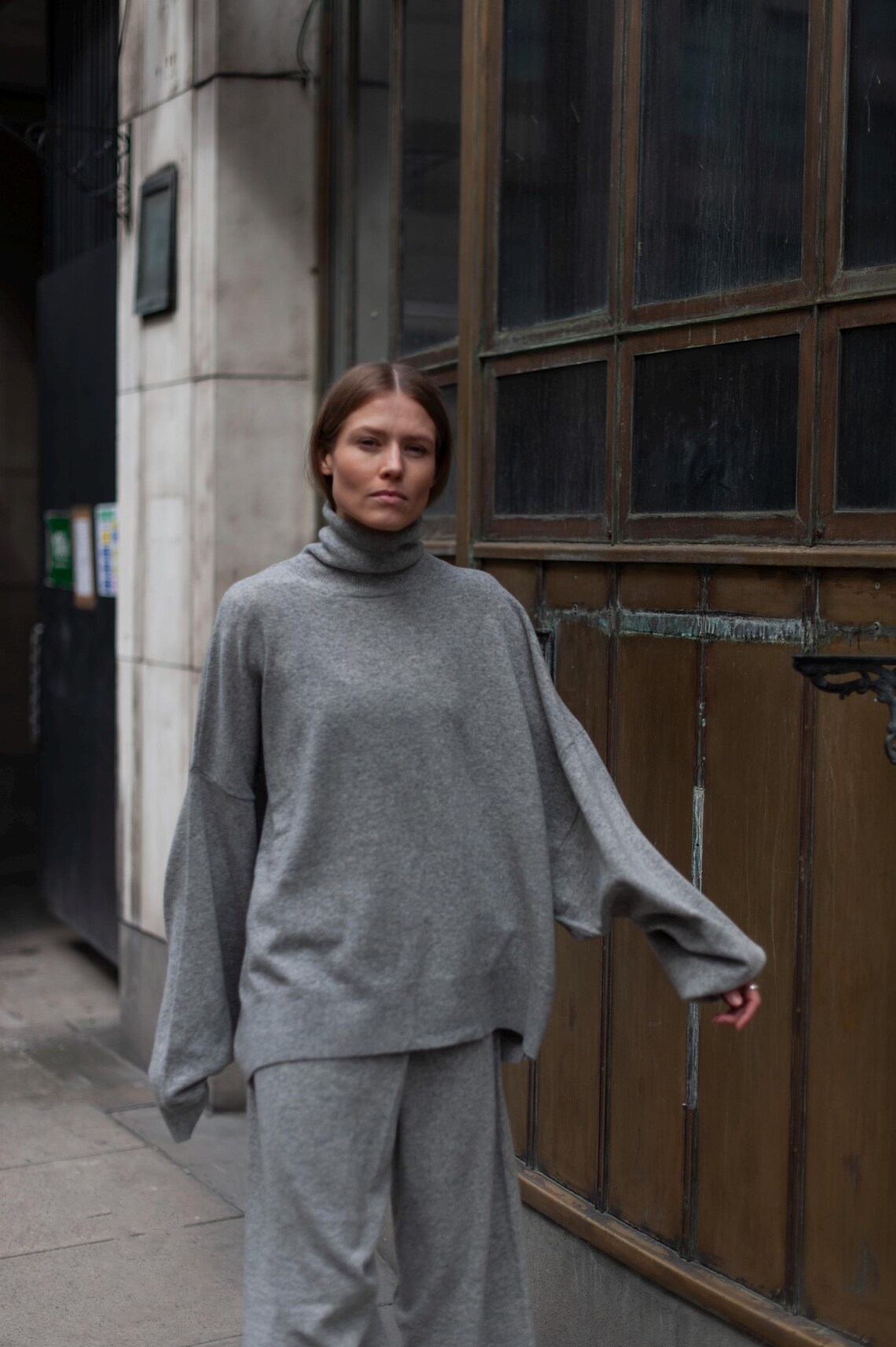 Oversized Roll Neck Lightweight Sweater, Loose Sweater, Oversize Jumper ...
