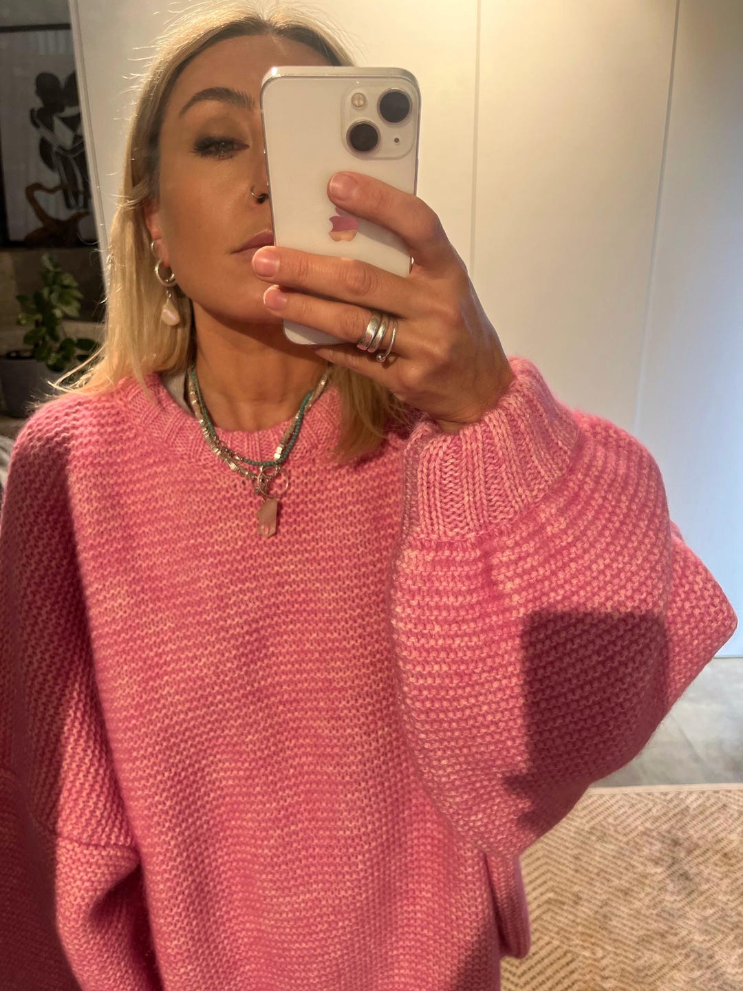 Chunky Drop Shoulder Oversized Sweater, Wool Sweater, Cable Knit ...
