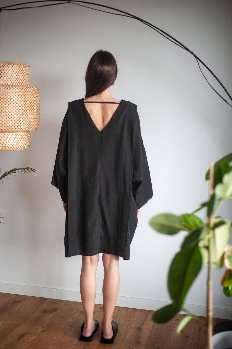 Kimono Dress Tunic Dress Oversized Tunic Dress Kimono Robe - Etsy
