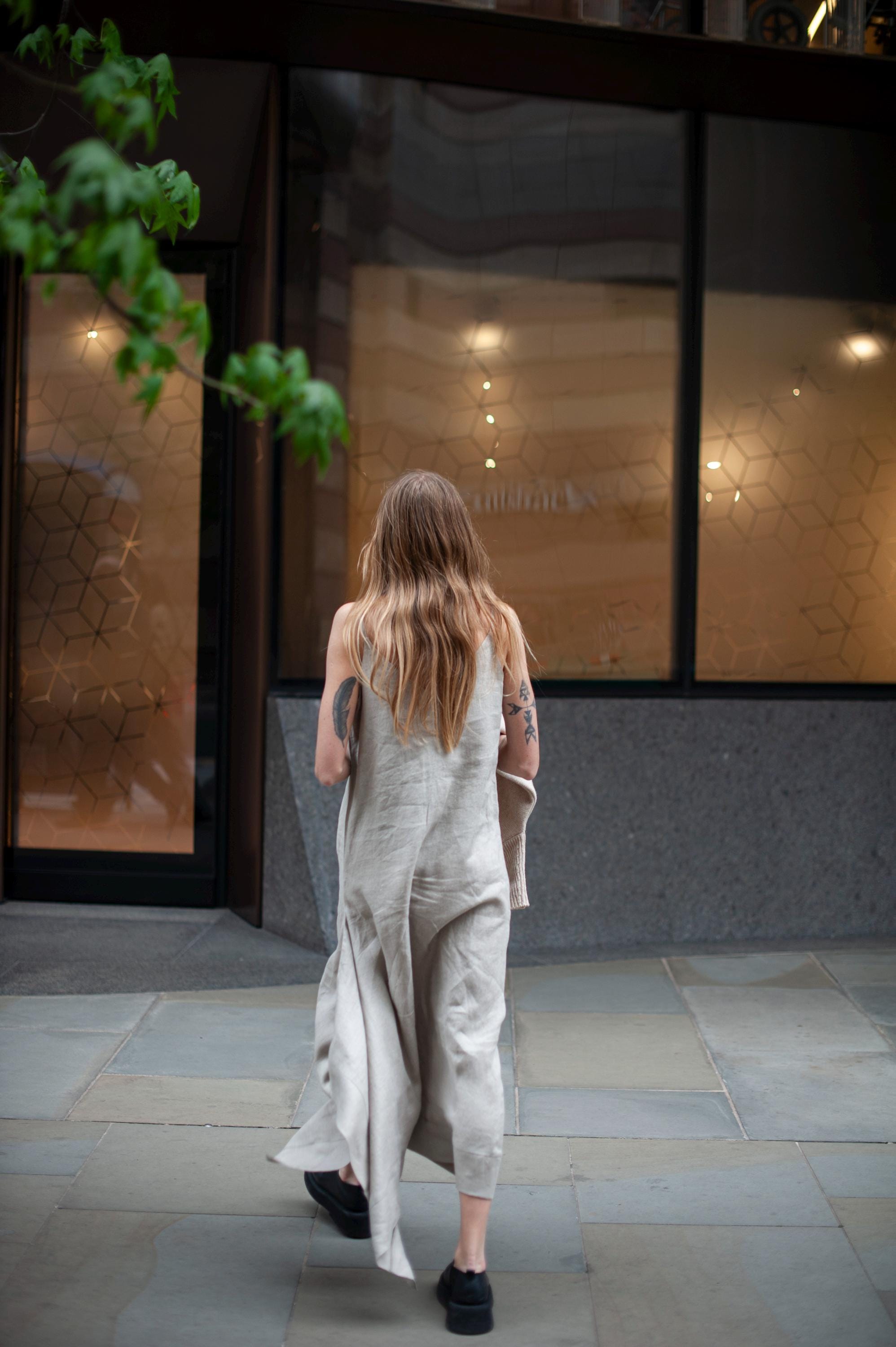 Long Slip Linen Dress , Slip Dress, Oversized Dress, Women Dresses ...