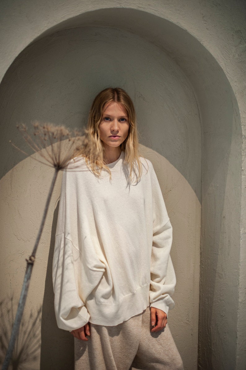 Oversized Lightweight Sweater, Loose Sweater, Oversize Jumper, Knitted ...