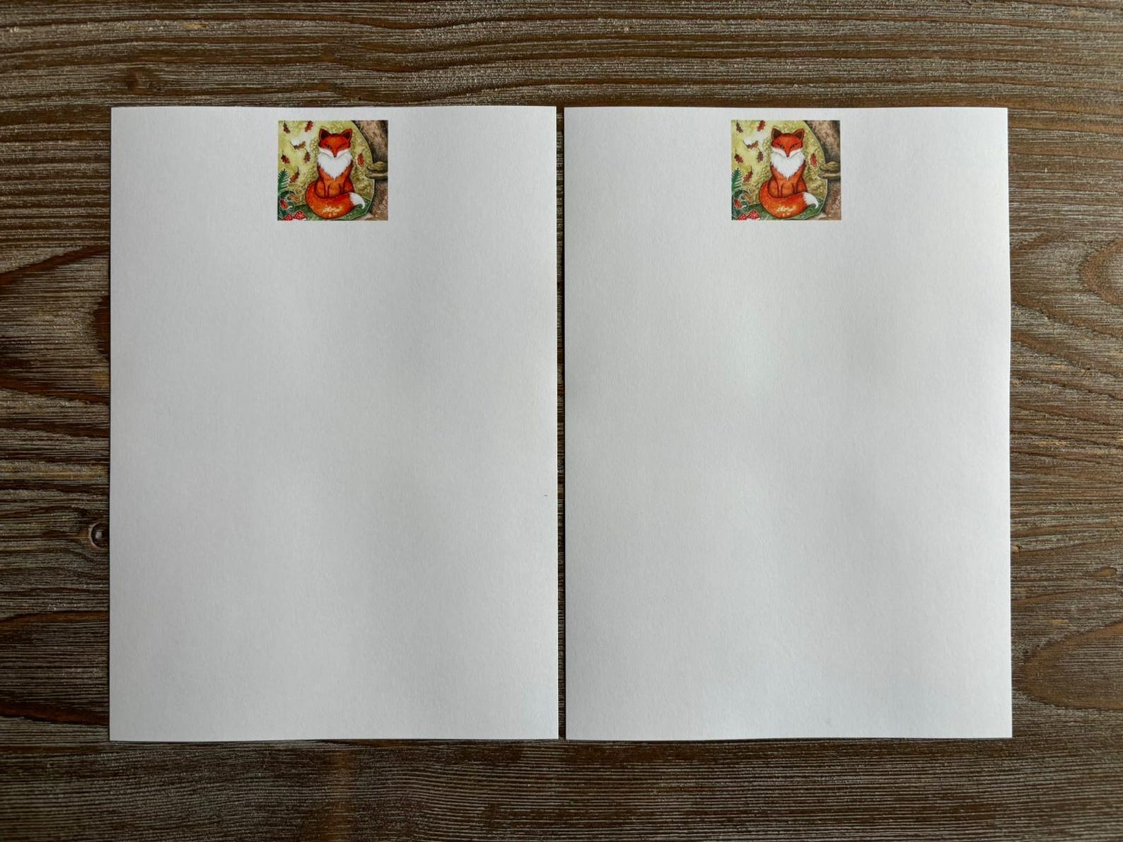 Autumn Letter Writing Set, Paper and Envelopes, Watercolor Hand Painted ...