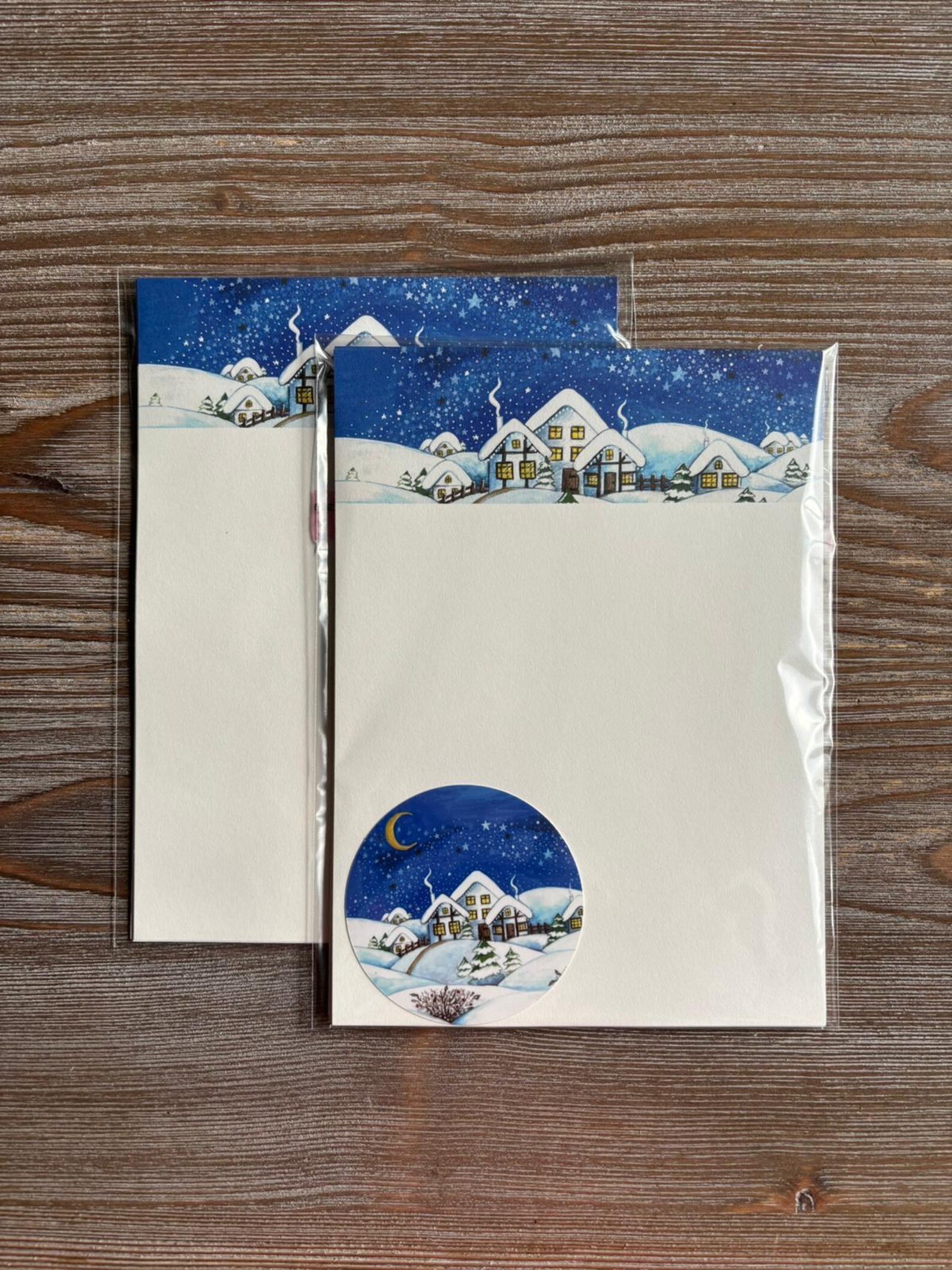 Christmas A5 Letter Writing Set, Paper Envelopes, Watercolor Hand ...